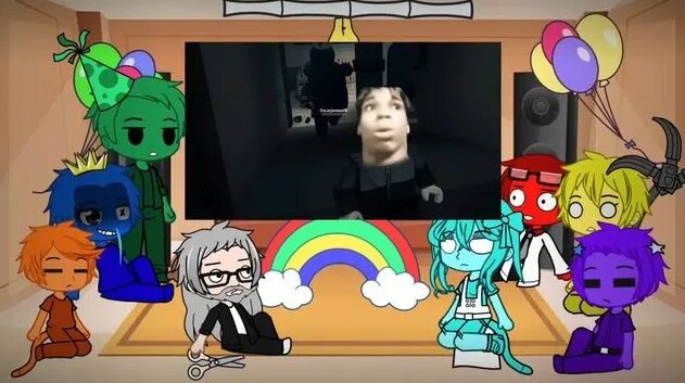 Rainbow Friends React To Funny Moments Video | Rainbow Friends Reaction ...