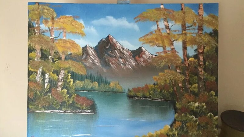 Bob Ross Style Oil Painting Tecniques - Bob Ross Tarzı Yağlı Boya Çizim ...
