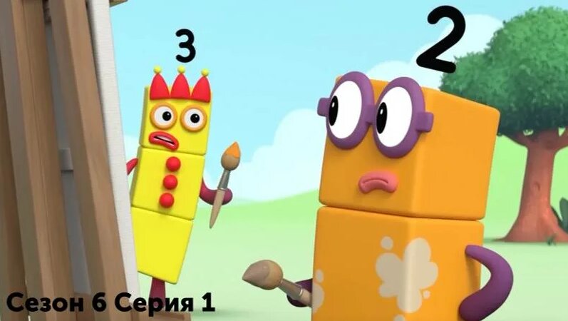 Numberblocks на русском l Сезон 6 Серия 1. Рисуем математику l ...