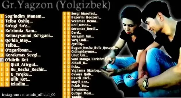 Yagzon guruhi 2020 ягзон гурухи 2020 yolg'Izbek gr yagzon top xit qo ...