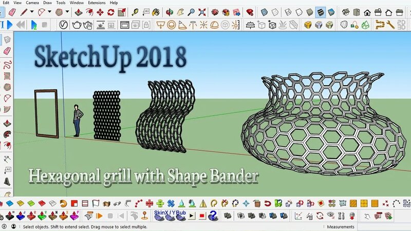 Sketchup Complex design making easily with Shape Bander. - Смотреть ...