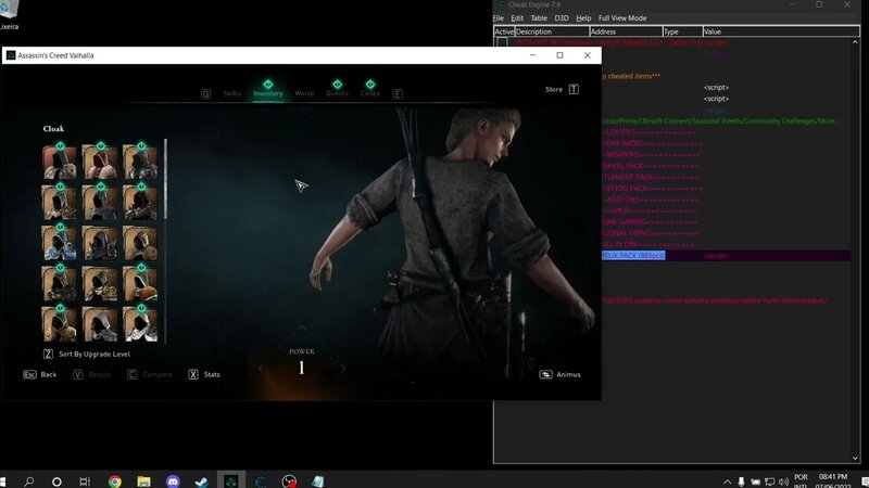 Assassin's Creed Valhalla - Inventory Editor 1.1.2 to 1.5.2 Bypass ...