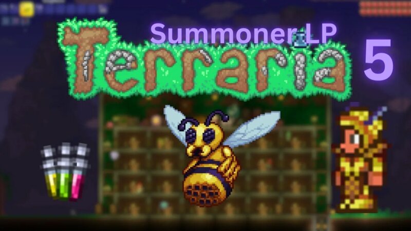 Making a Full set of Bee Gear! Terraria 1.4 Summoner Let’s Play Ep.5 ...