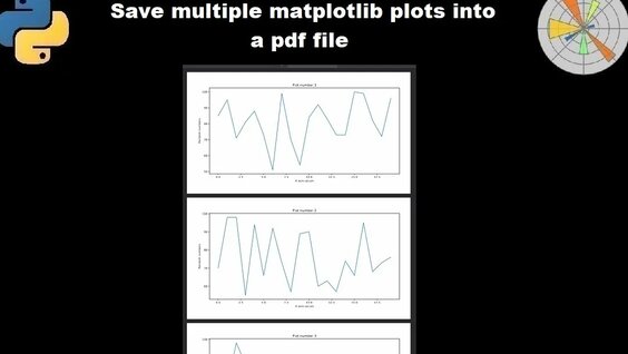 Save Multiple Matplotlib Plots Into A Single Pdf File In Python Erofound 8260