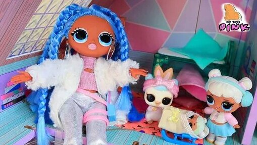 Утро Куклы ЛОЛ в Зимнем Замке Lol Suprirse Omg Doll Morning Routine in ...