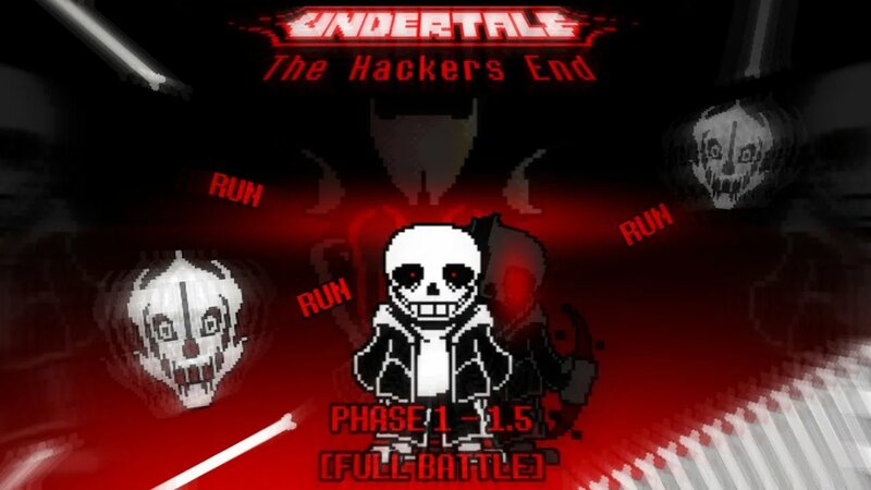[animation] undertale The Hackers End [ vhs sans phase 1 - 1.5 ] [full ...