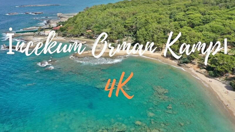 İncekum Orman Kampı drone footage in 4K [ Turkey ] #alanya #antalya # ...