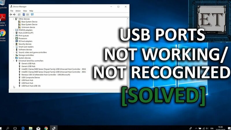 USB Port Not Working or Not Recognized on Windows 10, 8, and 7 (5 Fixes)