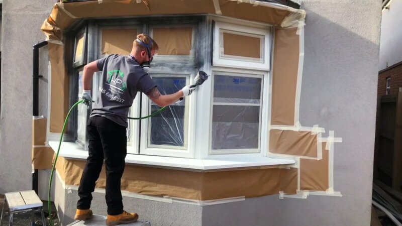 Spray painting UPVC and PVC Windows in RAL 7016 Anthracite Grey - HD ...
