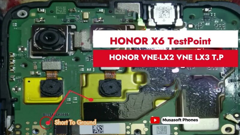 Test Point For Honor X6 Honor VNE LX2 VNE LX3 To Erase Remove FRP 2023 ...