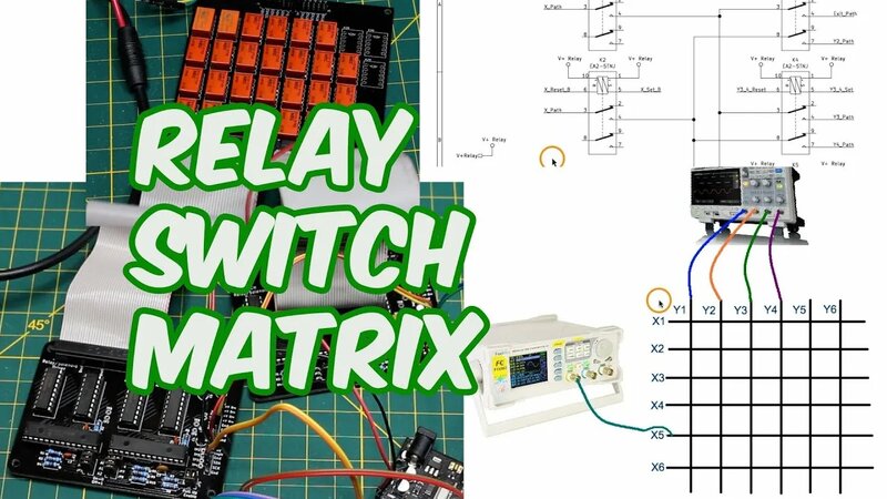 Relay Switch Matrix - Dual Coil Latching Relays Controlled by Mcp23017 - Смотреть онлайн в ...