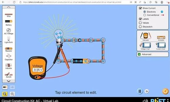 Simulation of electrical circuits: phet.colorado.edu - Смотреть онлайн ...