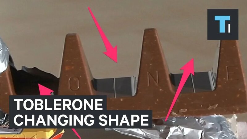 Toblerone changing classic shape