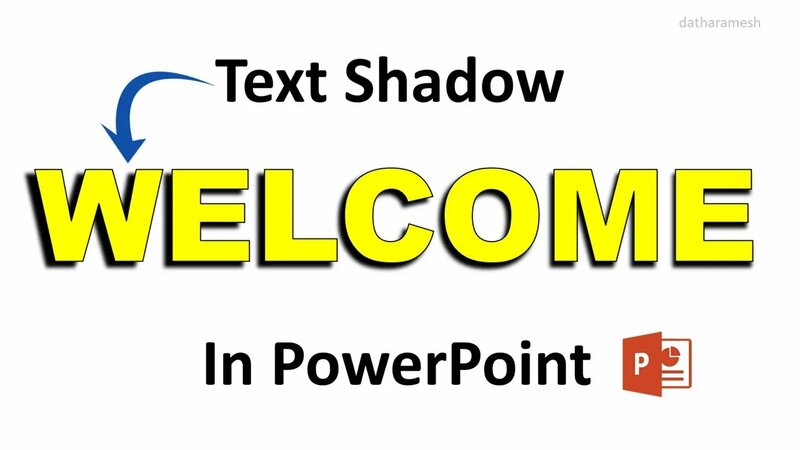 How to Add Shadow to Text In PowerPoint - Смотреть онлайн в поиске ...