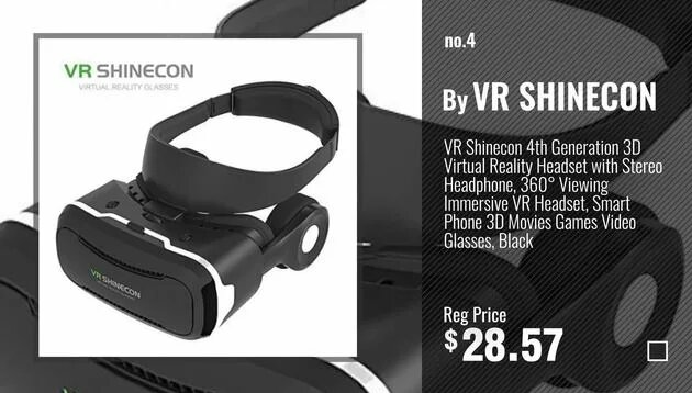 Top 5 Shinecon Virtual Reality Headsets [2018 VR Best Sellers ...