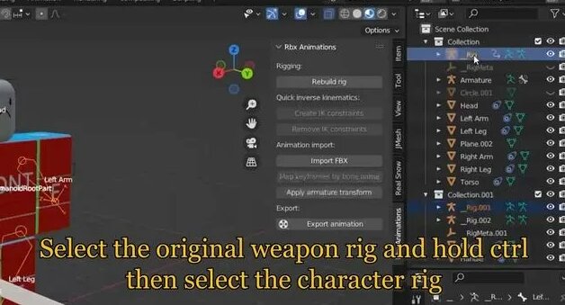 Animate Roblox Weapons in Blender [R6 IK Rig at 02:40] - Смотреть ...