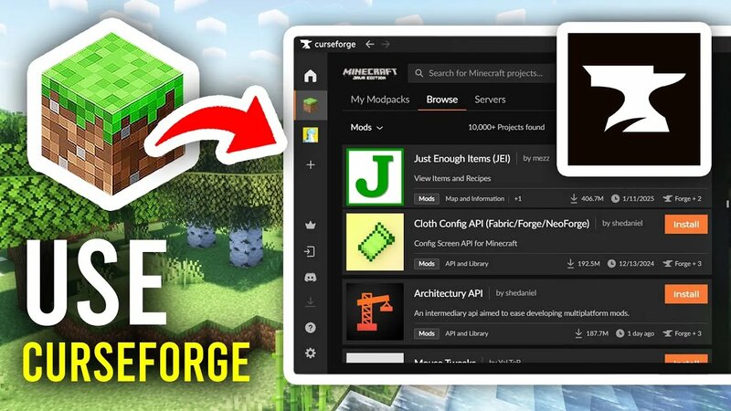 How To Use CurseForge Minecraft Mods - Full Guide - Yandex Video ...