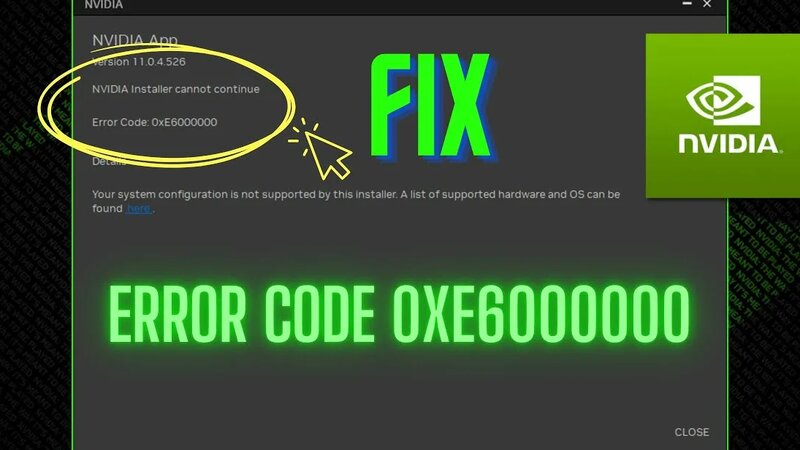Fix Nvidia App Installation Error Code 0xE600000 - Смотреть онлайн в ...