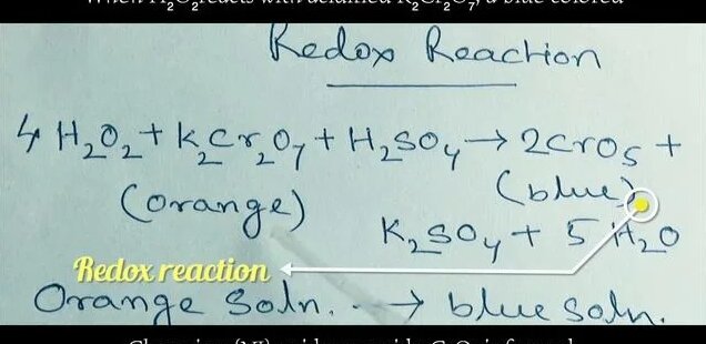 k2Cr2O7+H2so4+H2O2 | Acidified Potassium dichromate + Hydrogen peroxide ...