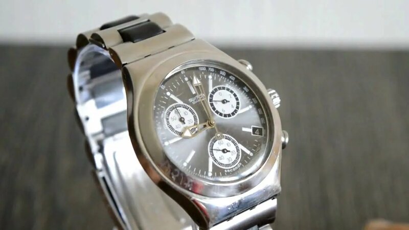 Swatch Irony chronograph Wheeleing Ebene - swiss ETA caliber - Смотреть ...