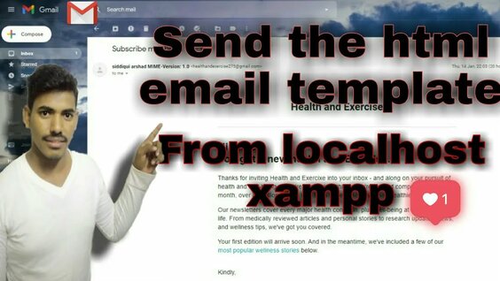 How To Send Html Email Template Using Php And Css From Localhost Xampp