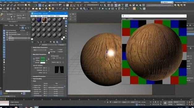 12. 3d max для начинающих. Material editor. Настройка материалов ...