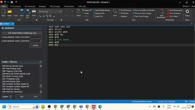 Tutorial #004 CNC Turning G & M Codes in Hindi: Cimco Edit 2023 # ...