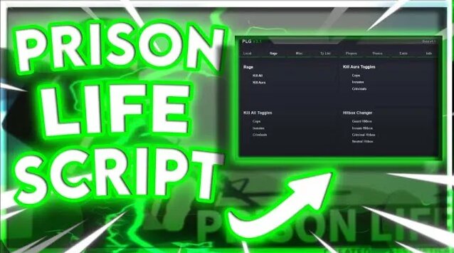 Roblox prison life script ! best GUI I've seen so far ! lots of ...