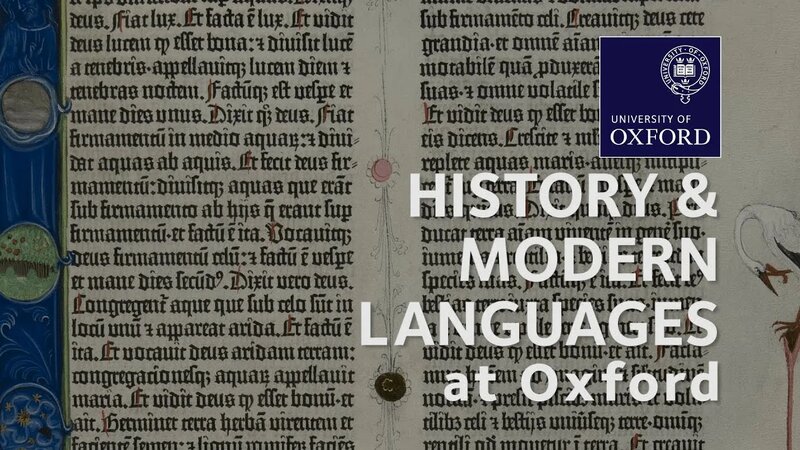 History and Modern Languages at Oxford University