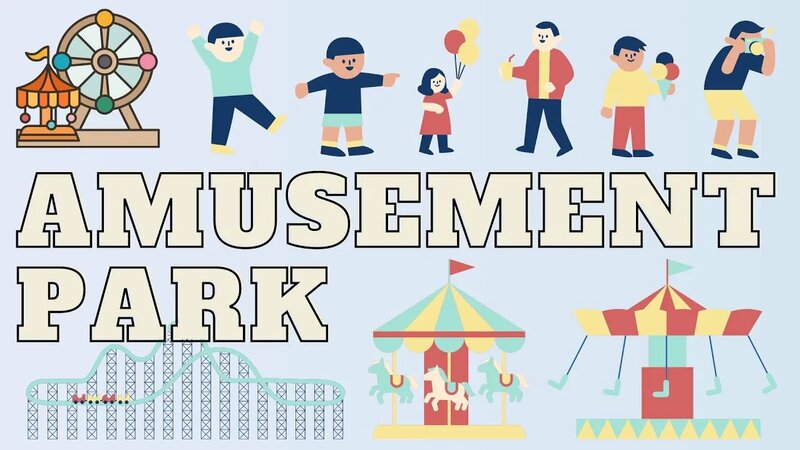 English Vocabulary For Kids | Amusement Park | Easy Learning | Children ...