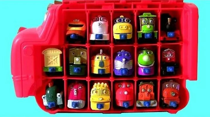 Видео Chuggington Wilson Carry Case Fits 17 Trains - Весёлые паровозики ...