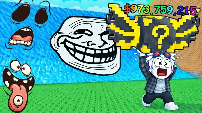 БЕГИ ОТ ВОЛН РАДИ OG ЛАКИ Блоков! OG Брейнроты В Roblox Escape Waves ...