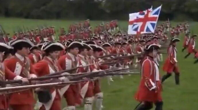 British grenadiers march — British line infantry attack — Видео от ...