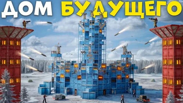 1440p60* Умный ДОМ! Самая Технологичная Методика выживания Против 100 Человек в Раст/Rust HarSun ...