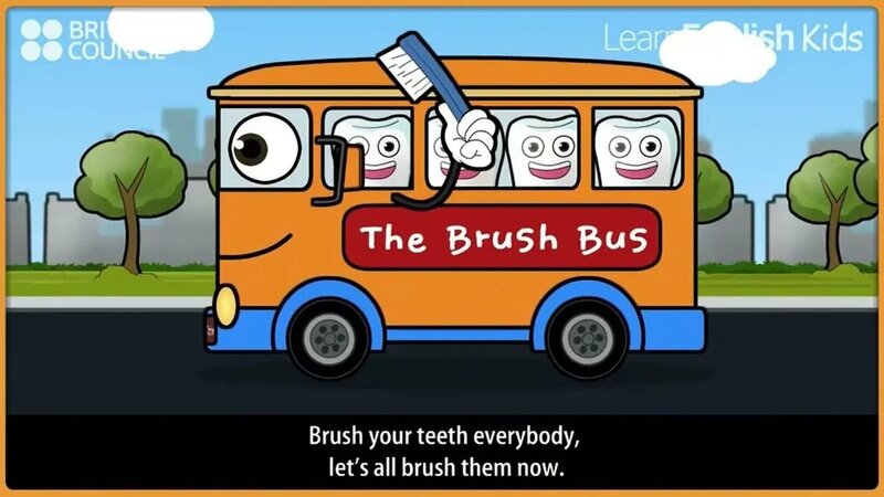 The Brush Bus! | Fun ESL Song for Kids | Learn Dental Hygiene | British ...