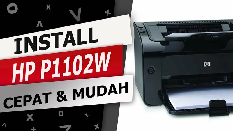 Cara install printer HP laserjet P1102w wireless windows 7 8 10 wifi ...
