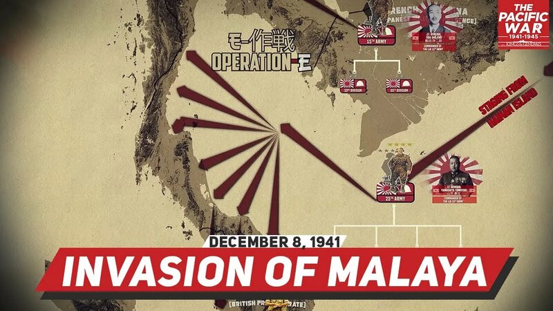 Japanese Invasion of Malaya - Pacific War #2 Documentary - Смотреть ...