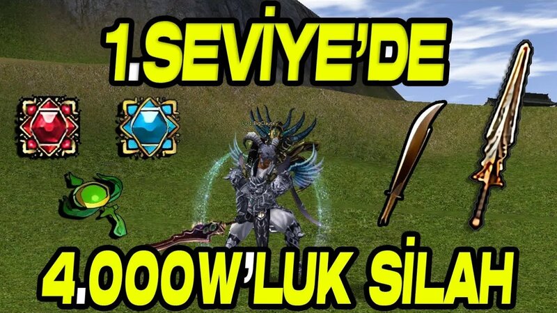 1.level’de 4.000W'luk silah ( 1.LV ile 3 katta çar kasmak ) !!! Metin2 ...
