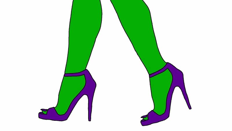 Shehulk giantess growth feet POV mommy animation unaware high heels ...