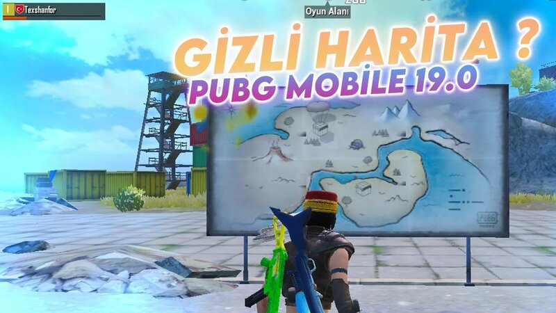 A sign showing the new secret map has arrived! erangel miramar is ...