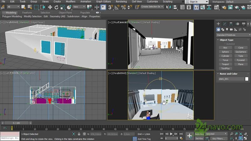 Выбор соотношения сторон в Render Setup. Размер вывода. Show Safe ...