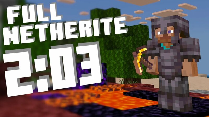 Minecraft Full Netherite Speedrun Seed (2:03) - Yandex Video aramada ...