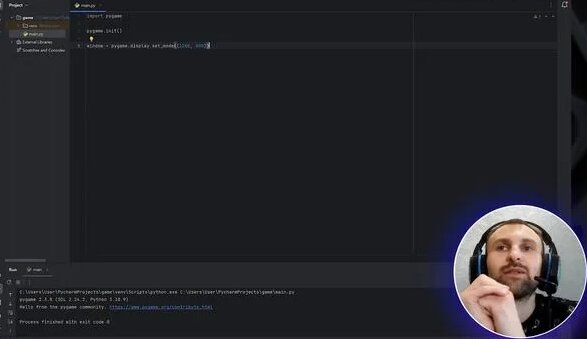 Создаем игру на Python & Pygame! (1 часть): Установка Python, Pycharm, создание игрового цикла ...