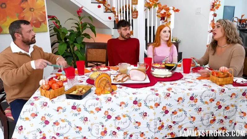 FamilyStrokes – Arietta Adams And Cherry Fae – A Thanksgiving Tie ...