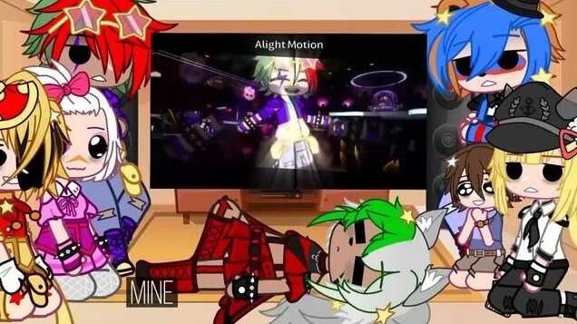 FNAF sb react to glammike//Flash warning?//glamike au - Смотреть онлайн ...