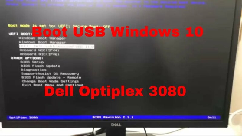 How to Boot USB Windows 10 on Dell Optiplex 3080 - Смотреть онлайн в ...