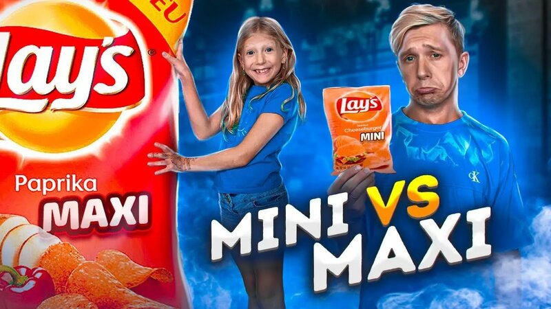 Челлендж MiNi vs MAXi! Маленькое Против Большого! - Смотреть онлайн в ...