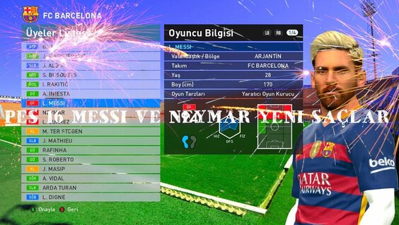 messi 2016 saç stili: 2 bin video Yandex'te bulundu