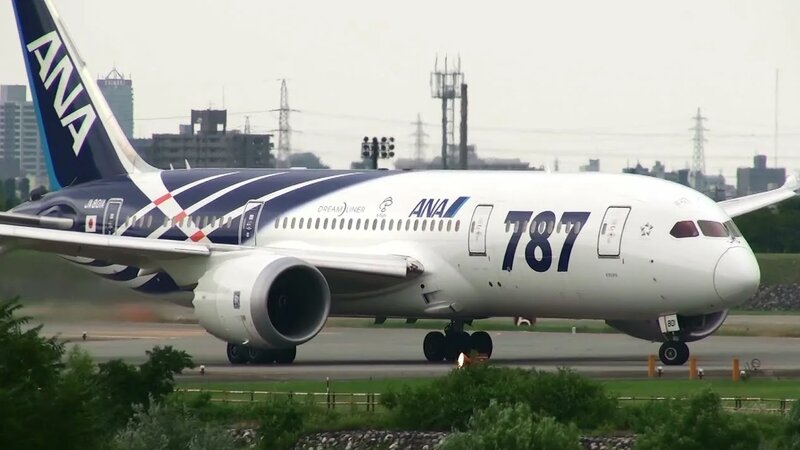 [ANA's 787 Special Livery] ANA Boeing 787-8 Dreamliner Ja801a TAKE-OFF ...