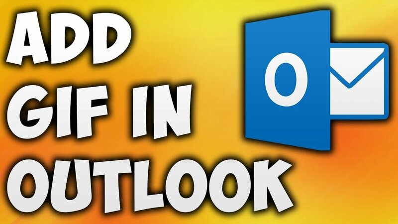 How To Add Animated GIF To Outlook Email - Insert GIFs In Outlook Mail